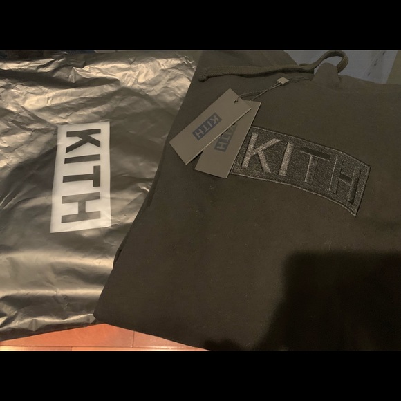 Kith | Sweaters | Brand New All Black Kith Hoodie With Tags | Poshmark